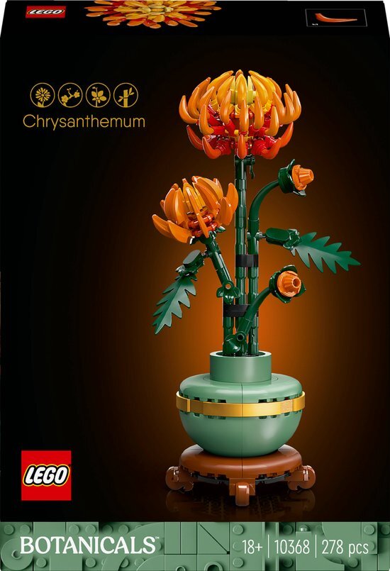 LEGO Icons Chrysant - Botanical Collection - 10368 | BOUW EN ...