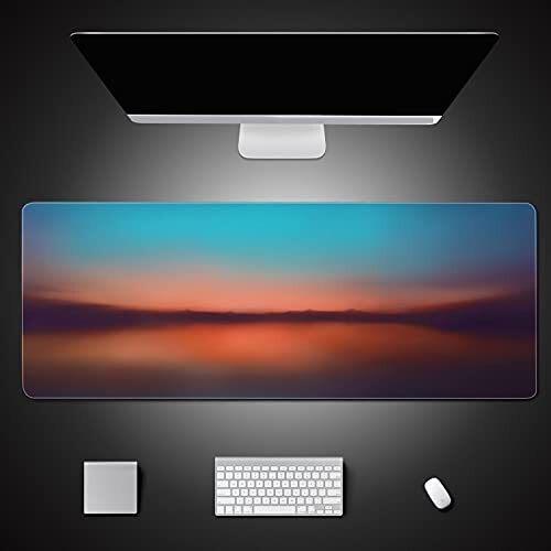 DHSBD Muismat Landschapsdruk Groot Formaat Muismat Antislip Zacht ...