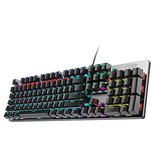 FANGCHENG Keyboard Wired Mechanical Keyboard Gaming Kit Zwart Bruin ...