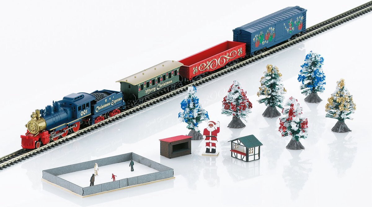Märklin 81845 Z Kerststartset met goederentrein en kerstmarkt Bouw en ...