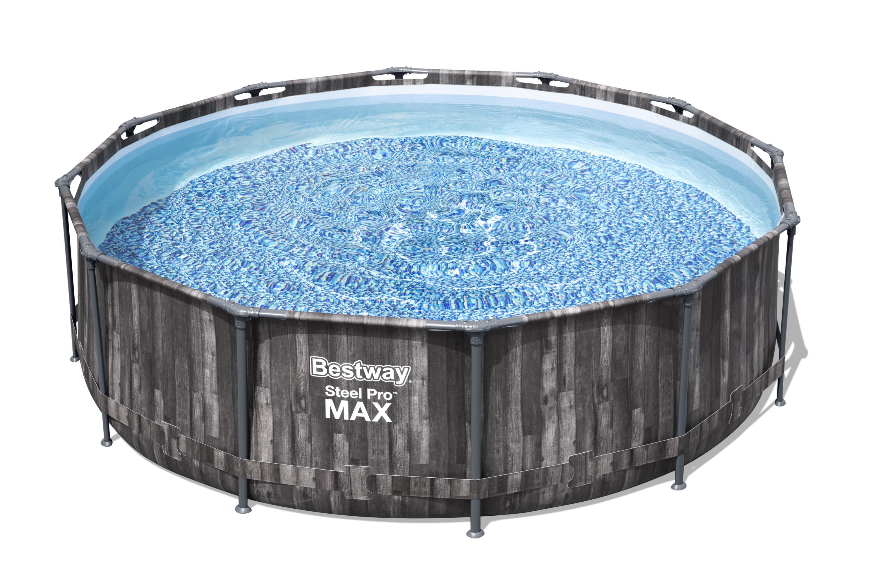 Bestway Steel Pro MAX 12' x 39.5"/3.66m x 1.00m Pool Set ...