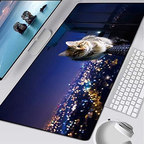 DHSBD Gaming Muismat Kat Print Muis Mat Grote 900X400 Xxl Mousepad ...