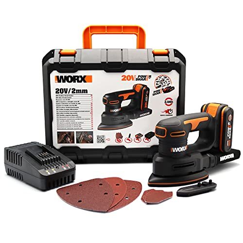 Worx WX822 Multischuurmachine 20 V 2,0 Ah (1 Bat), 20 V | SCHUURMACHINE ...