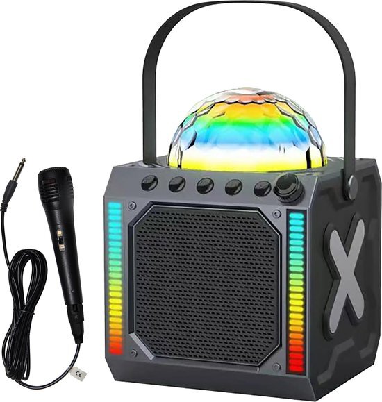 Denver Karaoke Set Kinderen & Volwassenen - Discolichten - Bluetooth ...