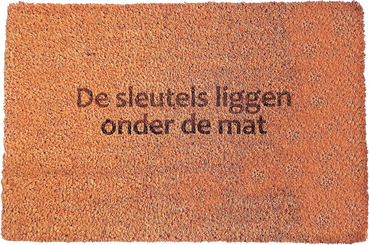 HorecaDeco Deurmat De sleutels liggen onder de mat - Kokos Deurmat voor ...