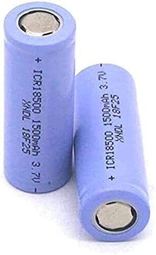 VDLP Rechargeable Lithium Batte2 Pieces 18500 Lithium Battery 1500Mah ...