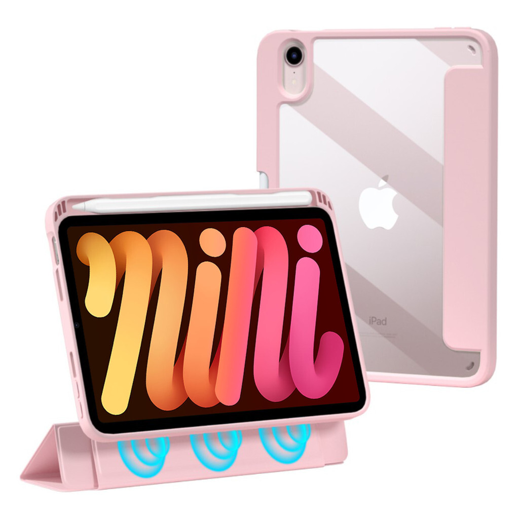 Just in Case Apple iPad mini 6 Stand Book Case met Penhouder Roze ...