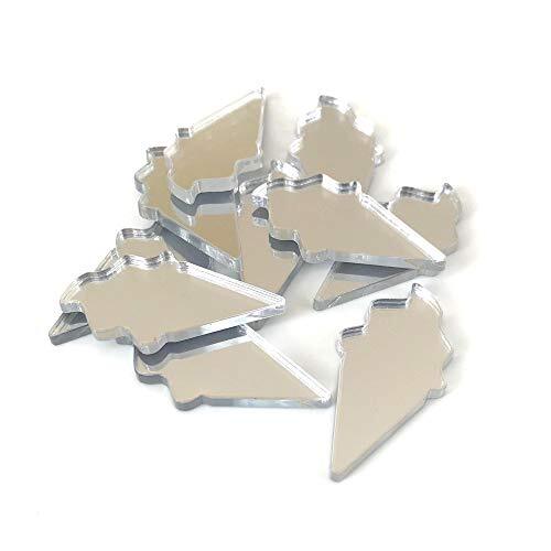 Servewell Ice Cream Cone Shaped Crafting Mirrors, set van 10, vele ...