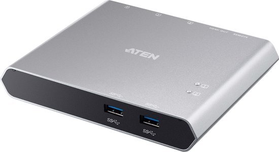 ATEN 2-Port USB-C Gen 1 Dock Switch met Power Pass-through | KVM SWITCH ...