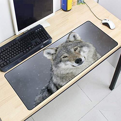 DHSBD Dier Wolf Print Grote Muismat Toetsenbord Mat Pad Xl Gaming Mat ...