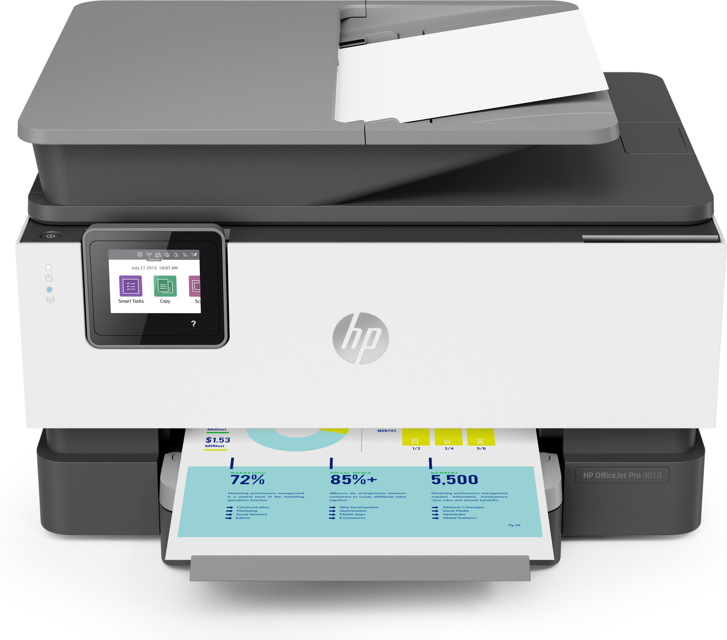 HP OfficeJet Pro 9010 All-in-One printer, Kleur, Printer voor Kleine en ...