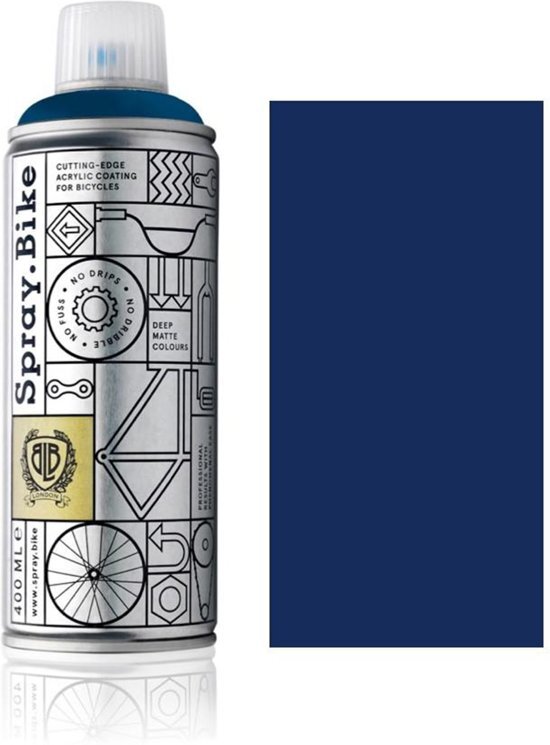Spray.Bike Donkerblauwe Fietsverf - Fluor Collection 400ml Fiets Verf ...