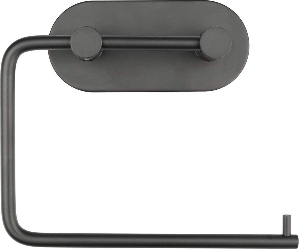 Stål Toiletrolhouder WC rolhouder industrieel - RVS - Zwart ...