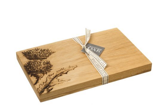 Scottish Oak Serveerplank Distel het symbool van Schotland Schots Eiken ...