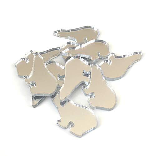 Servewell Polar Bear Shaped Crafting Mirrors, set van 10, vele kleuren ...