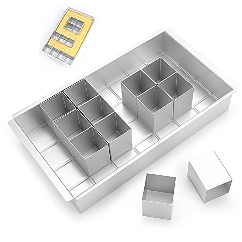 FOGARI Bakvorm van Aluminium met Antiaanbaklaag met 12 Kleine Kubus ...