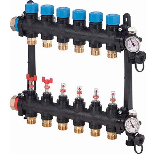 Uponor Debietmeter FM Vario M 8xG3/4" Euro, aansluiting rechts of links ...