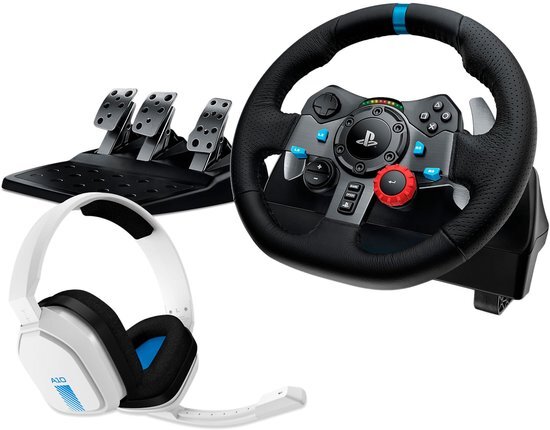 Logitech G29 Driving Force Racing Wheel - PS5, PS4 & PC - Incl. Pedals ...