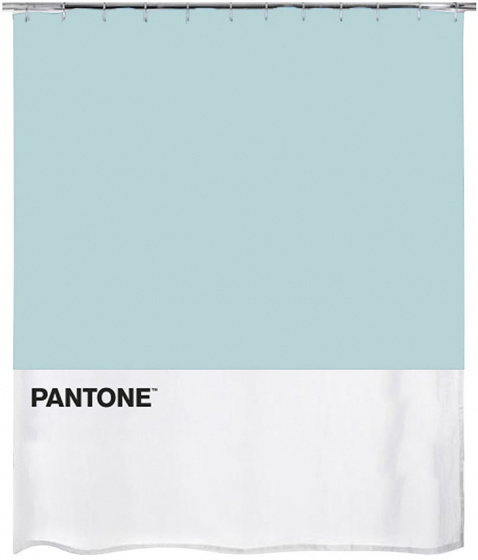 Balvi douchegordijn Pantone 180 x 200 cm polyester blauw Douchegordijn ...