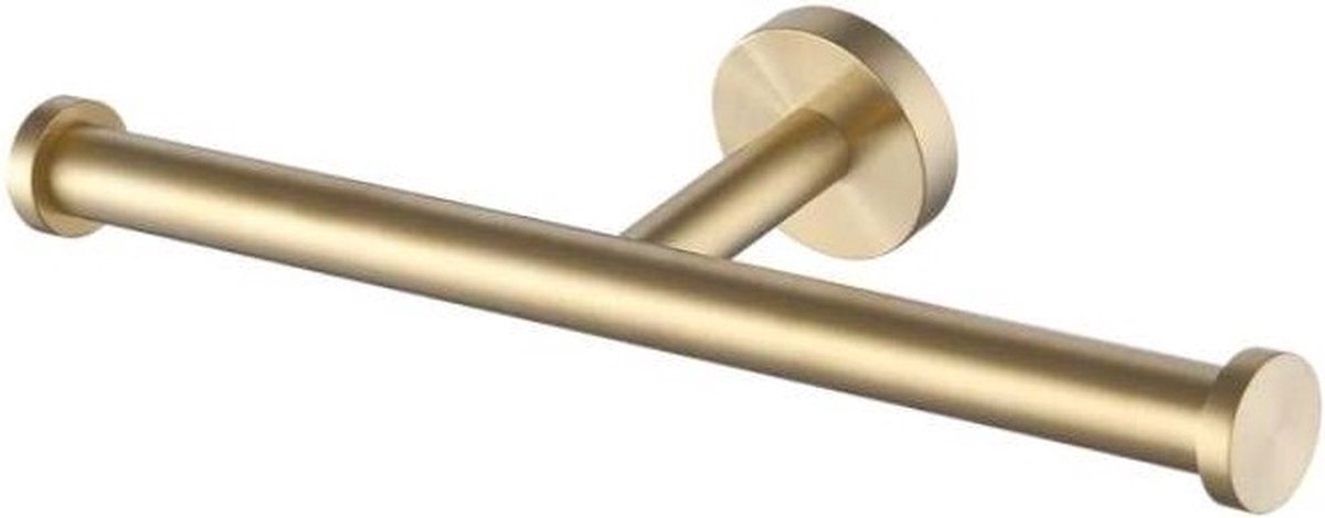LIVINQ Dubbele Toiletrolhouder Goud - Dubbele Wc Rol Houder ...