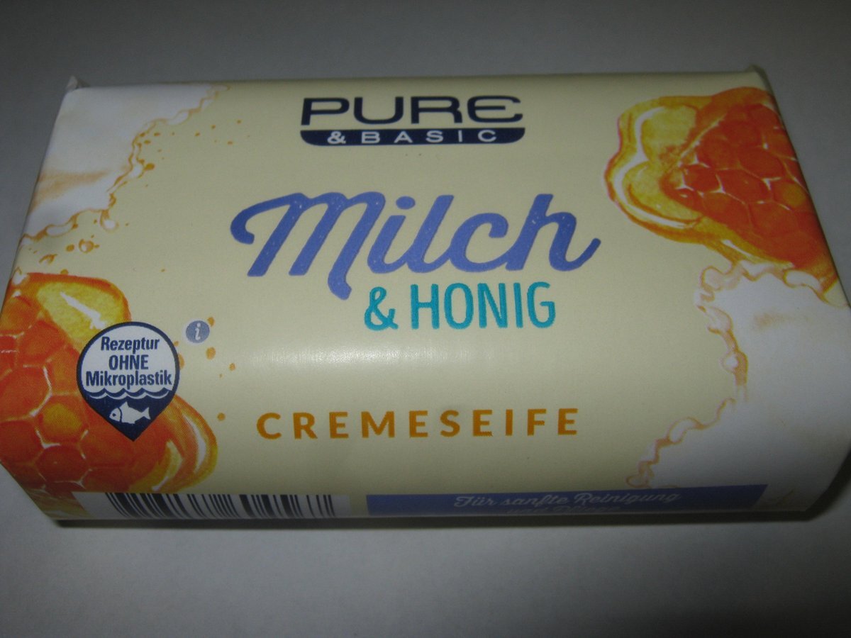 PureBasic Melk en Honingzeep 150 grams stuk creme basic handzeep ...