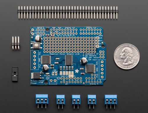 Adafruit MotorShield v2.3 (bouwset) - Arduino Shield voor motoren ...
