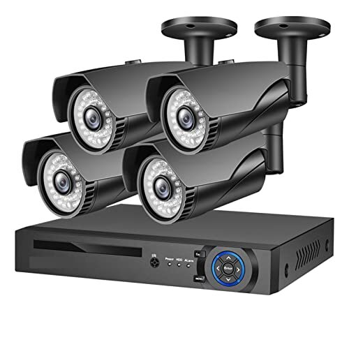 GIXAA HD-beveiligingscamerasysteem 4K 8MP AI Face Detection Security ...