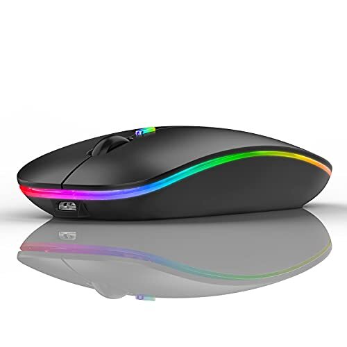 Neises Bluetooth led-muis, bluetooth-muis voor MacBook Pro/MacBook Air ...