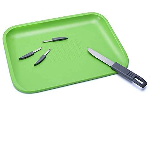 Local Makes A Comeback anti-slip keukensnijplank, verborgen vak, 1 mes ...