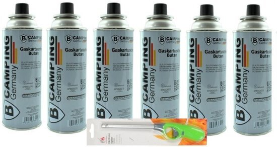 Ben Tools 6x Onkruidverdelging gasfles butaan gas - 227 gr - gasbus ...