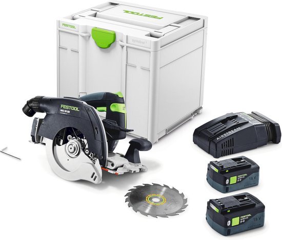 Festool HKC 55 5,0 EBI-Plus-SCA Accu Pendelkapzaag 18V 5.0Ah in ...