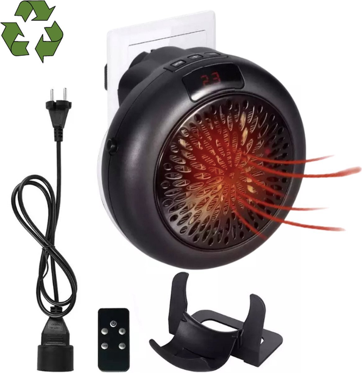 Qualix Stopcontact Verwarming - 900W Power - Elektrisch ...