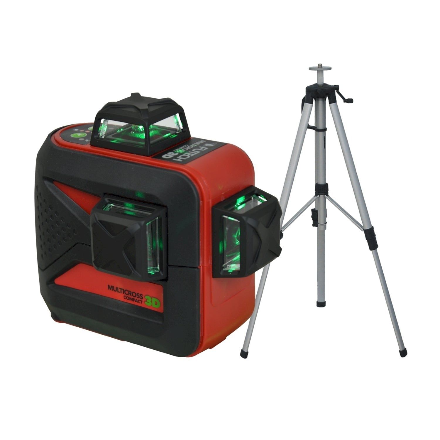 Futech Multicross 3D Compact Kruislijnlaser Groen in Koffer + Statief ...