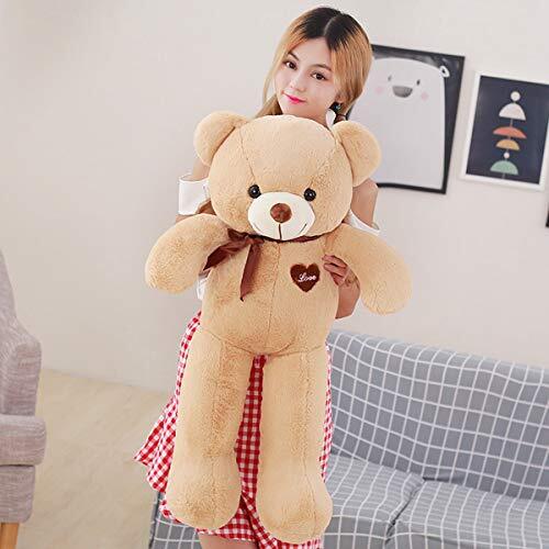 CJYP Kussen lint beer pop knuffel grote beer pop Lichtbruin 100cm ...