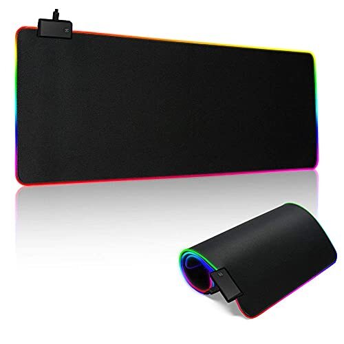 DJFH Grote RGB Gaming Muismat | LED Soft Extra Large Mousepad ...