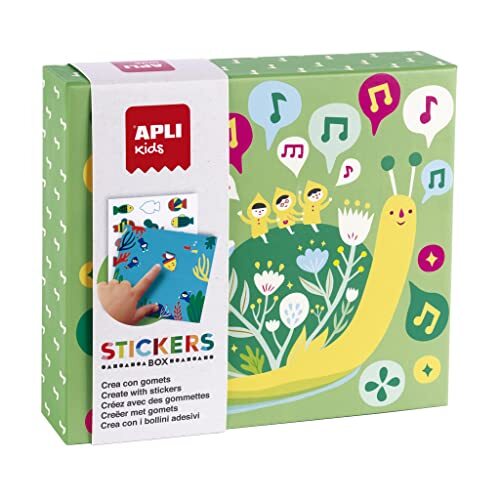 Apli Kids 19138 Set met verschillende vormen in karton model stickerset voor het afronden van de ...
