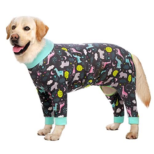 LPOIU Hondenkleding Pyjama's voor middelgrote grote honden Soft Cosy ...