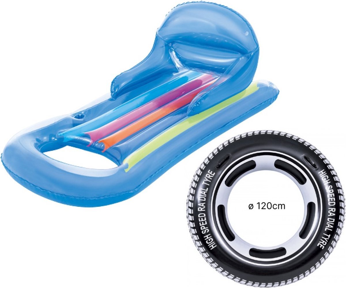 Bestway / Jilong Bestway Transparant of Blauw Luchtbed - 161 x 84 cm ...