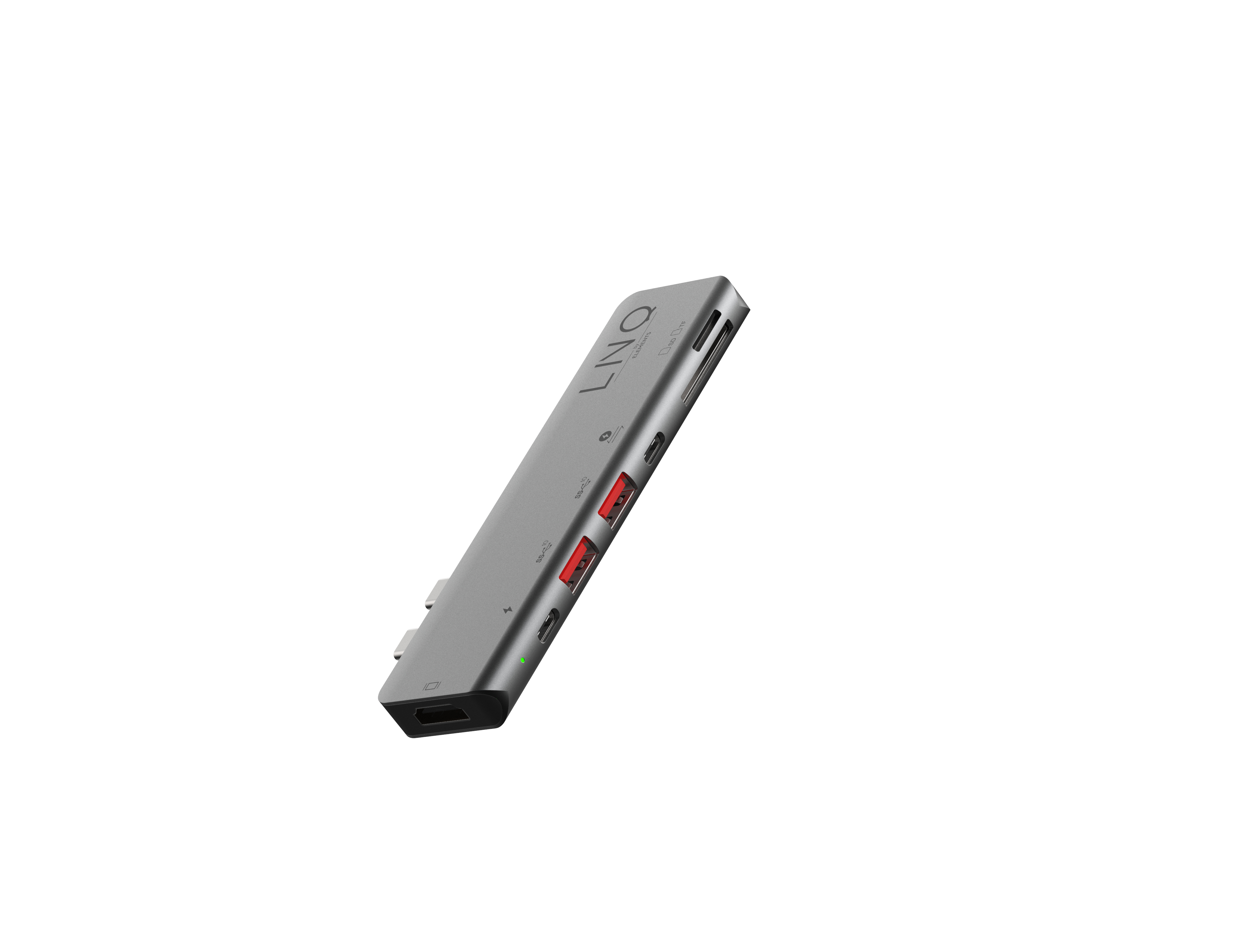 LINQ byELEMENTS 7in2 Pro USB-C Multiport Hub - 4K HDMI, Thunderbolt ...