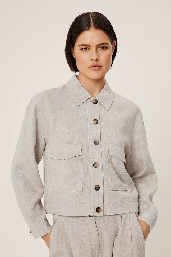 MSCH Copenhagen Mschjovene Ginia Jacket Blazers Dames - Zand - Maat M ...