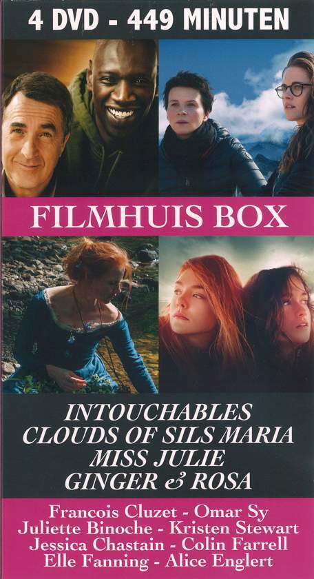 - Filmhuis Box (4 DVD) Intouchables - Clouds of Sils Maria - Miss Julie - Ginger & Rosa dvd ...