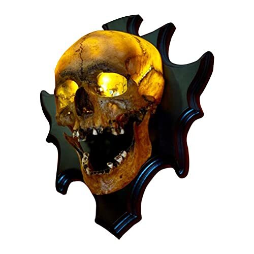 ABCDJHH Halloween wandlamp gemaakt van hars met schedel, gotische 3D ...