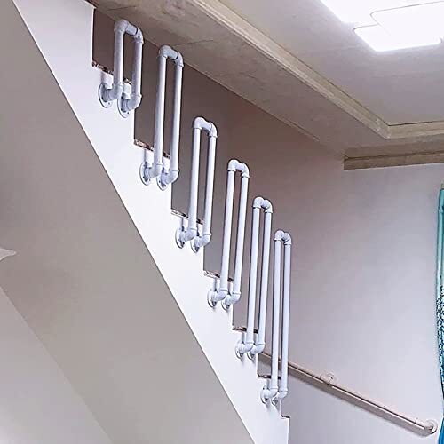 Liyadolaam Trapleuning voor buiten Binnentrappen Zijwanden, witte ...