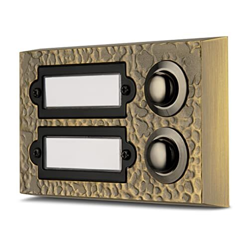 REV 0504370555 deurbel, 2-voudige bel (metaal) met borden, max. 42 V AC ...