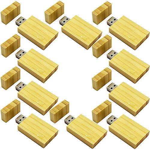 A-Plus A Plus+ 10 Pack 32GB USB 3.0 Flash Drives Houten en Bamboe USB 3 ...
