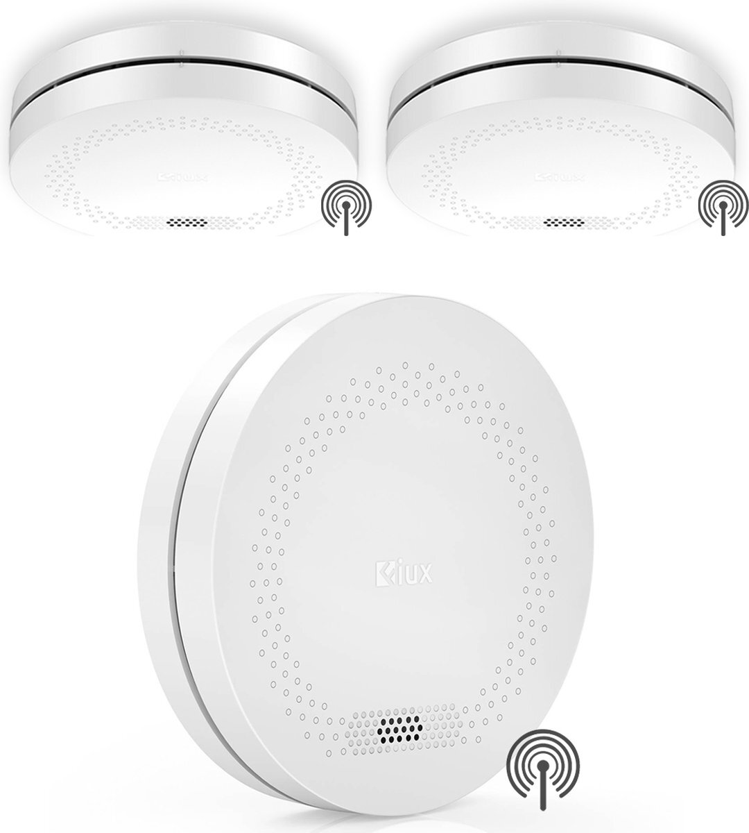 Fiux FXS-2 Koppelbare rookmelder - 10 Jaar batterij - Met magneet montage - Draadloos koppelbaar ...