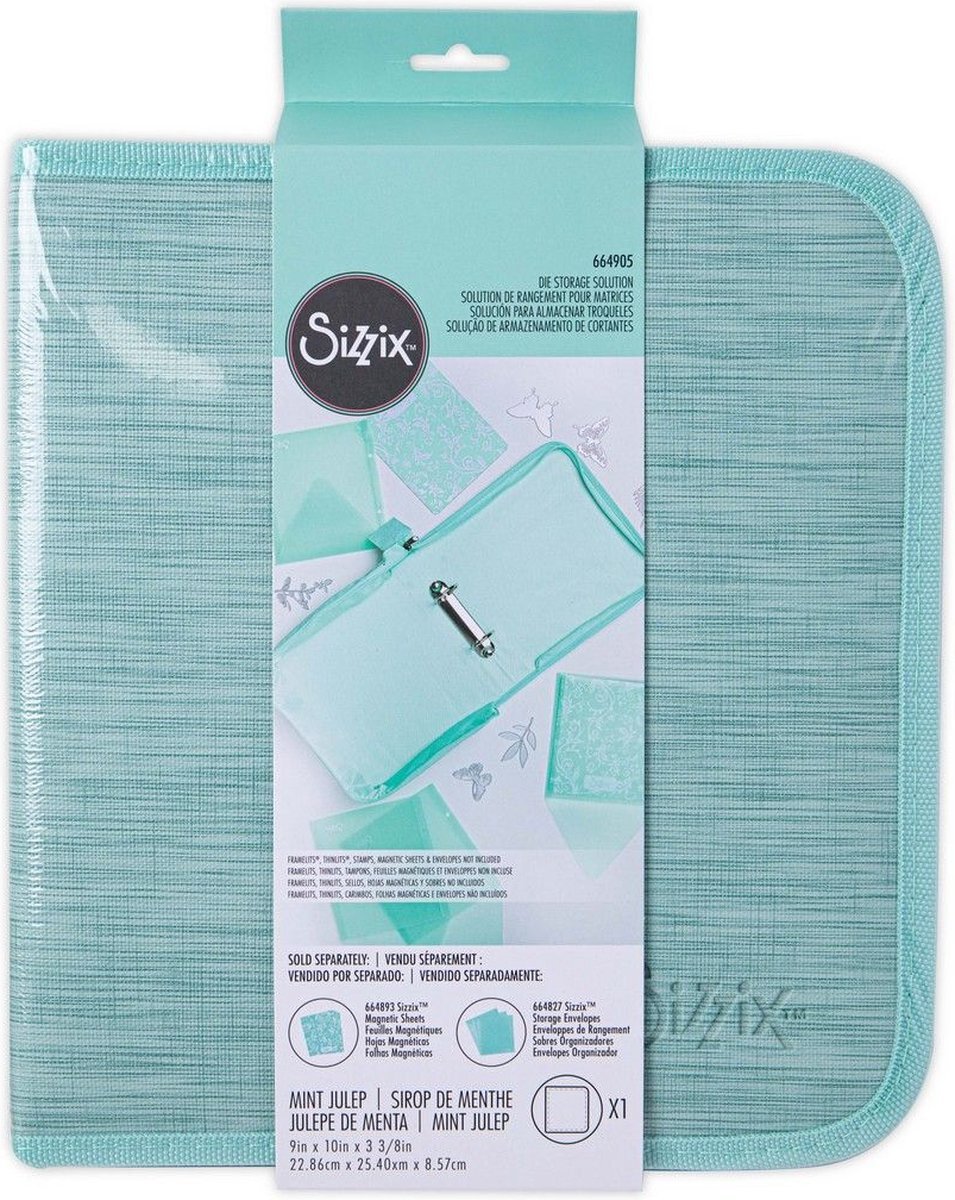 Sizzix Storage framelits & thinlits die Storage solution - Small - turquoise | KNUTSELSPEELGOED ...