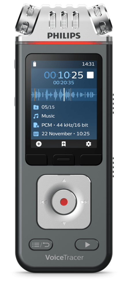 Philips Voice Tracer DVT6110/00 - Digital Voice Recorder - 8GB - Anthracite/Chrome ...