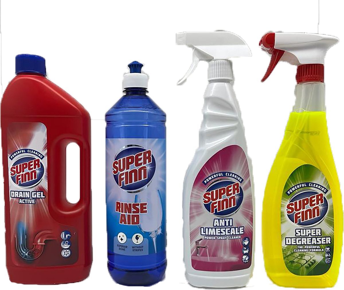 superfinn Ontvetter - Antikalk - Spoelglans en Ontstopper- Super Finn ...