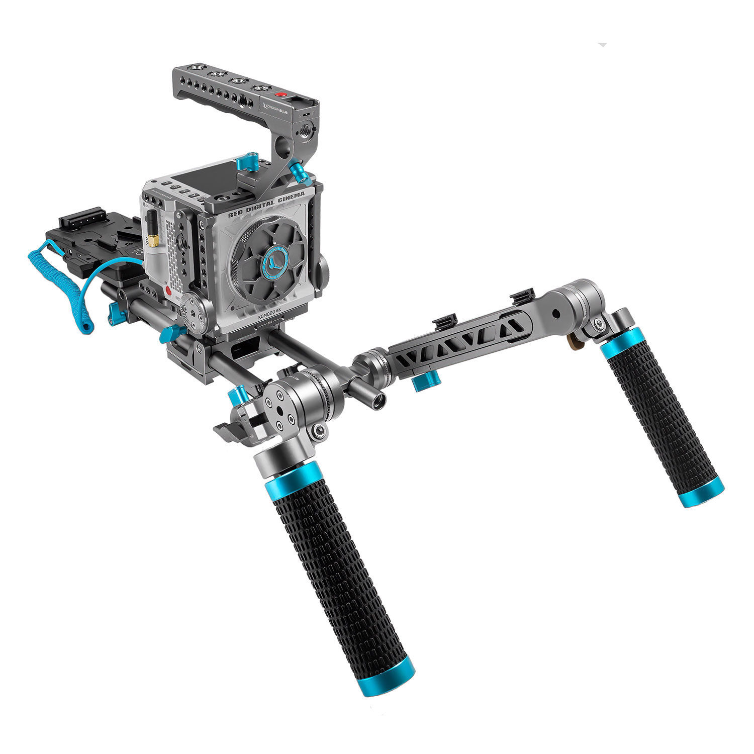 Kondor Blue RED Komodo Ultimate Rig (V-Mount Plate) Space Gray | OVERIG ...